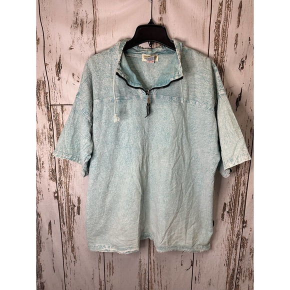 Honey Comb | Shirts | Ezze Wear Honeycomb Vintage Shirt Half Zip Teal ...